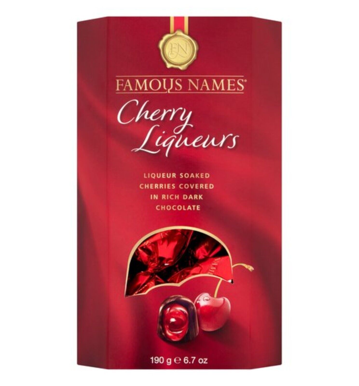 Famous Names Cherry Liqueur Chocolate 190G -Divas World
